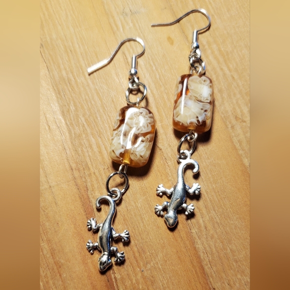 Jewelry | Lizard Charm Earrings | Poshmark